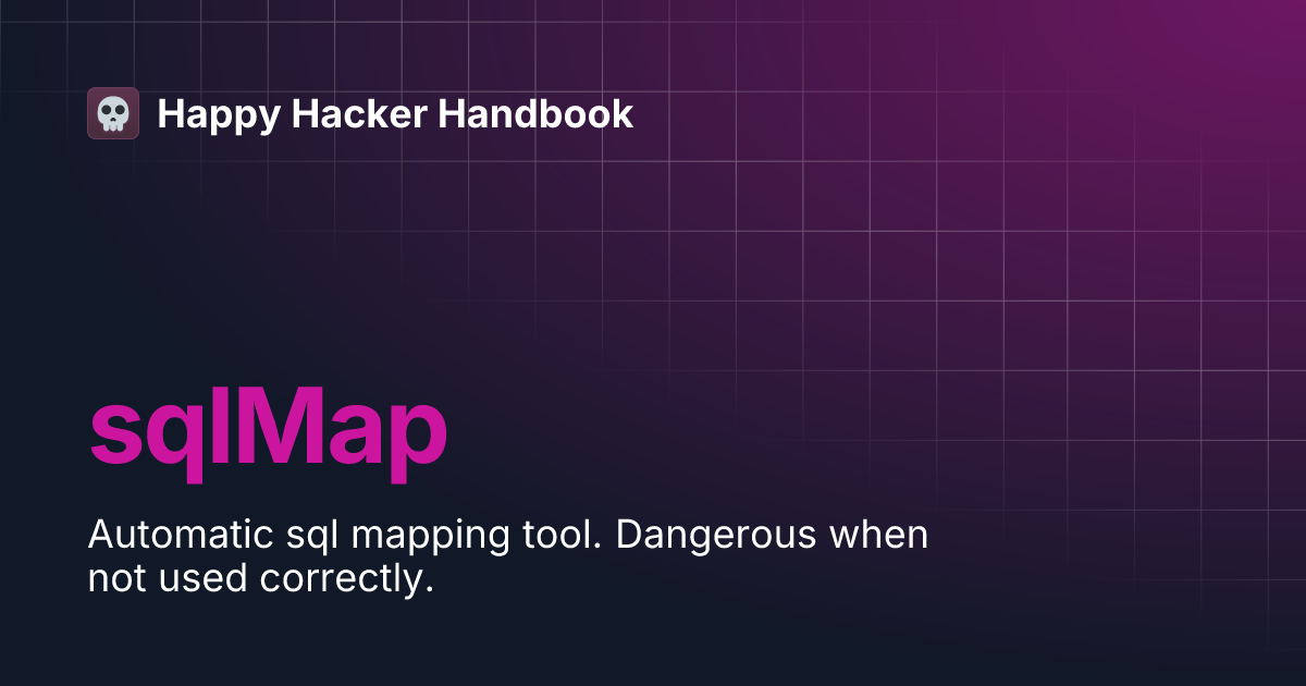 Sqlmap Happy Hacker Handbook 3614